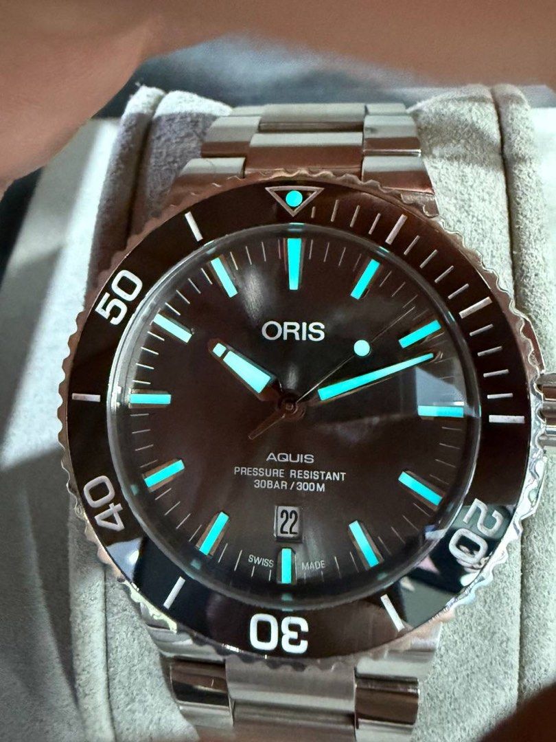ORIS AQUIS TITANIUM SWISS MADE AUTOMATIC DIVERS 300M 7730, Men's ...