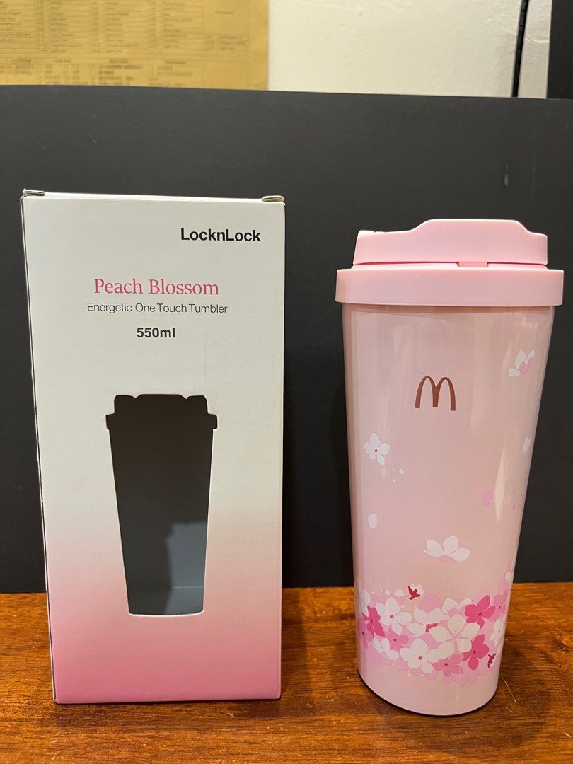 Peach blossom LocknLock Thermos Flask, Furniture & Home Living, Kitchenware & Tableware, Water ...