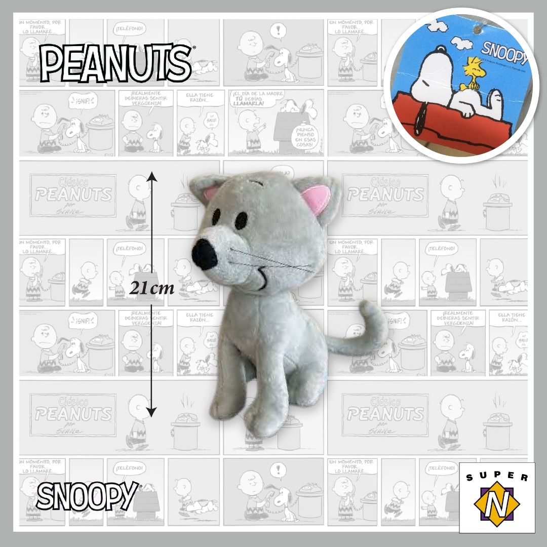 Peanuts Snoopy - Faron Cat Sitting Plush Toy by Peanuts Worldwide LLC ...