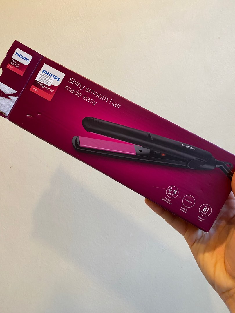 Philips Hair straightener, pelurus rambut, Beauty & Personal Care, Hair ...