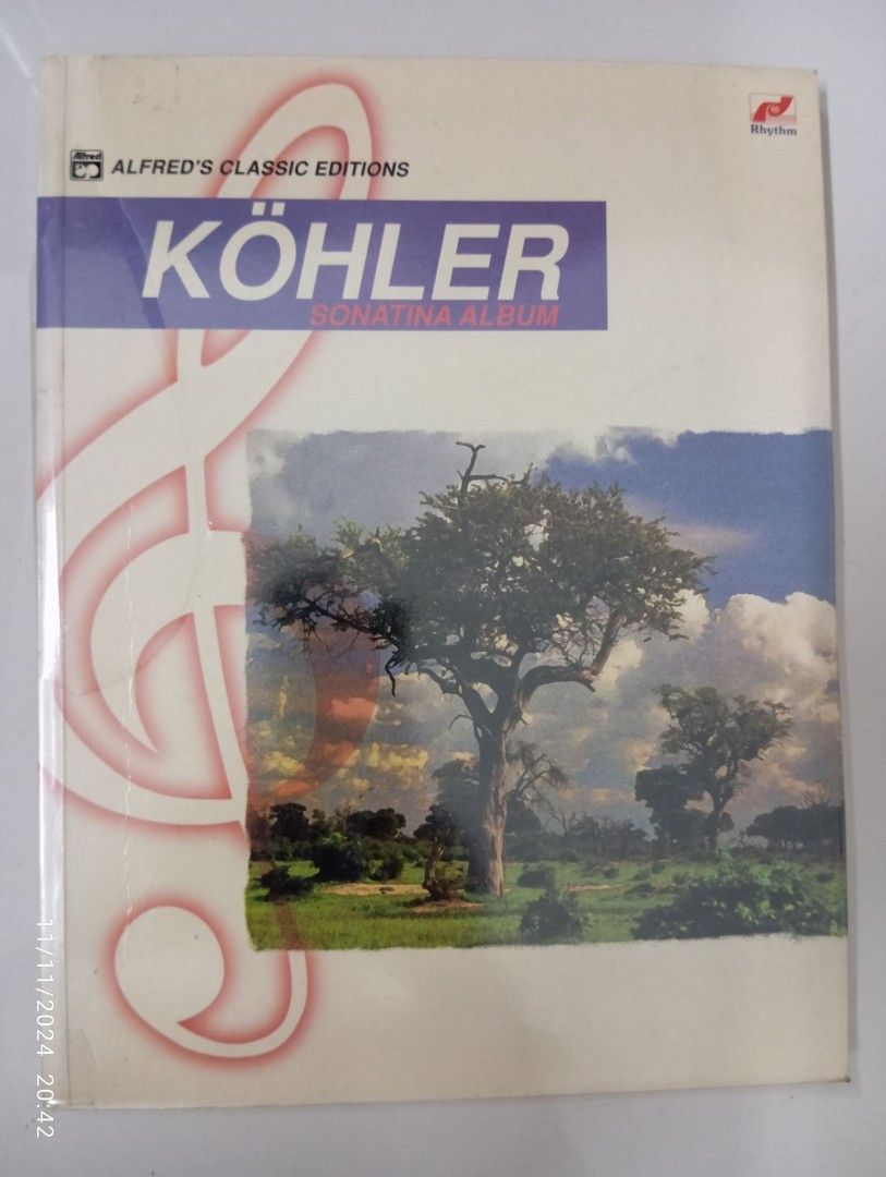 Piano music script / Kohler Alfred's classic edition / Sonatina album ...