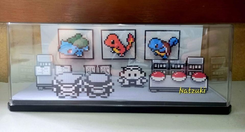 Pokemon Red Diorama - Prof. Oak's Lab Shadowbox Collectibles, Hobbies ...