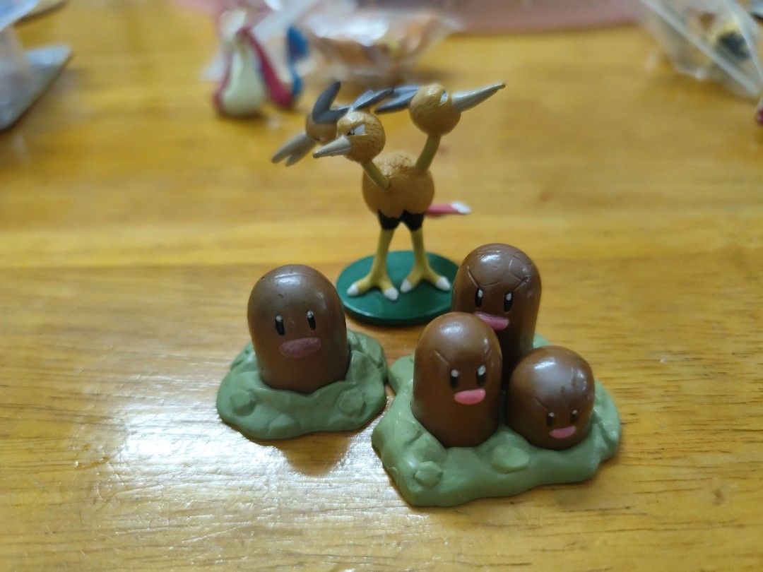 Pokemon Tomy Set Diglette Dugtrio Dodrio, Hobbies & Toys, Collectibles ...