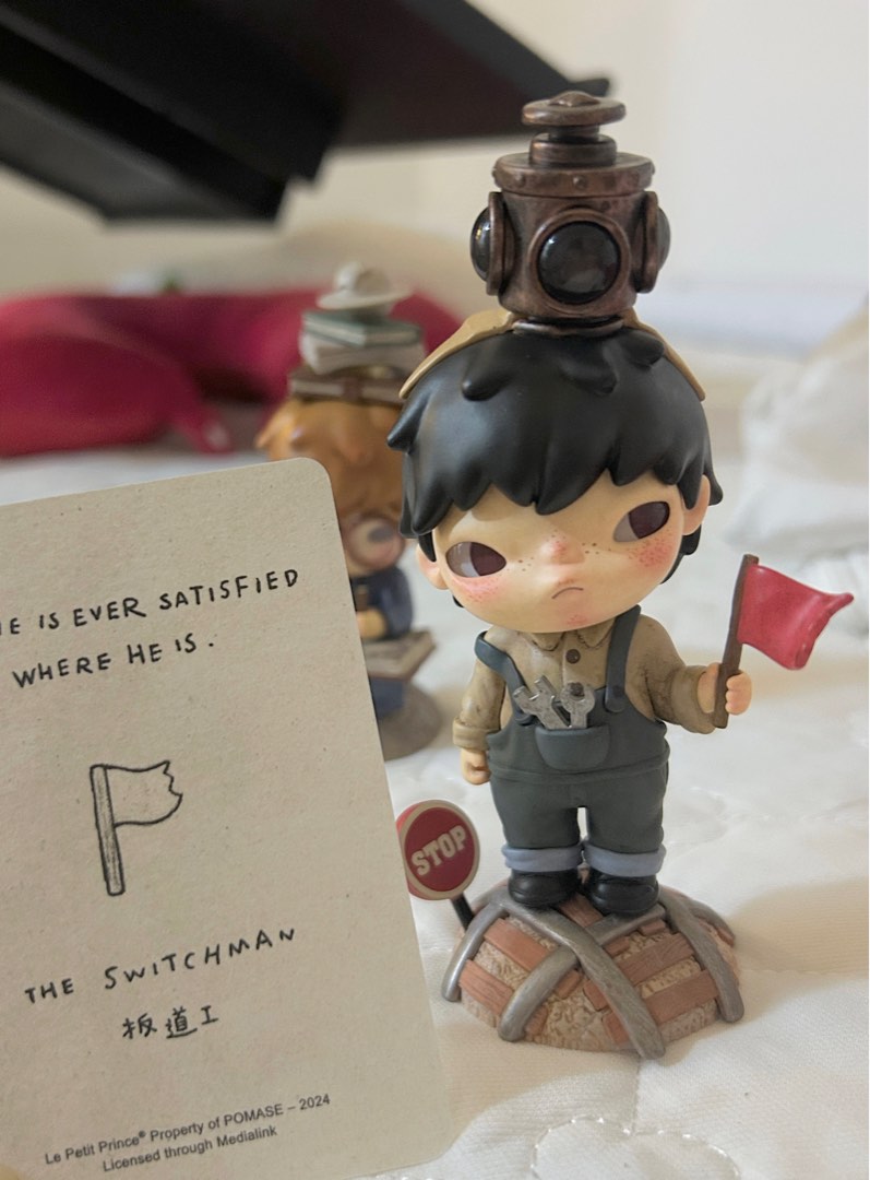 wts wtt pop mart hirono le petit little prince switchman, Hobbies & Toys, Toys & Games on Carousell