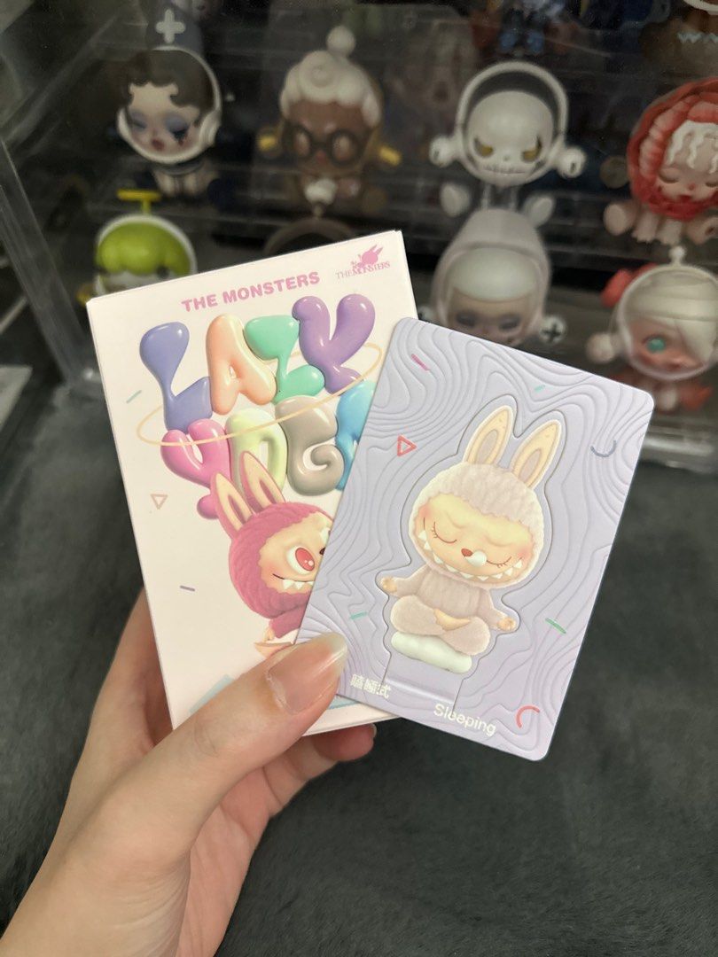 Popmart labubu yoga sleeping, Hobbies & Toys, Toys & Games on Carousell