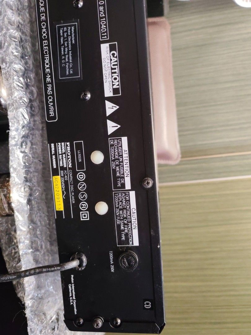 PROTON HIFI CD PLAYER Model AC-422, 音響器材, 音樂播放裝置 MP3及CD Player - Carousell