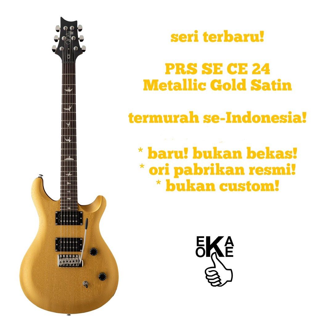 PRS SE CE 24 Standard Satin - Metallic Gold, Musik & Media, Alat di ...