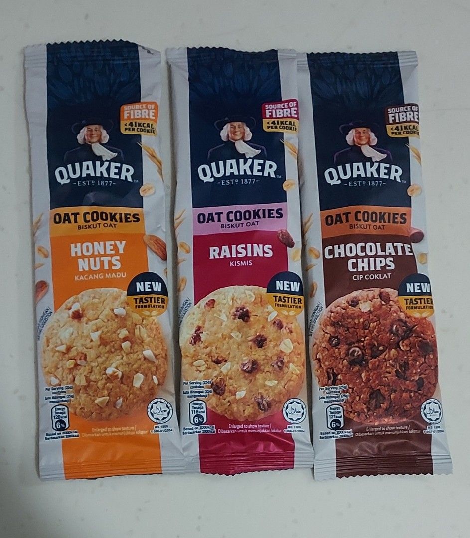 Quaker Oats Cookies (Assorted), Food & Drinks, Packaged & Instant Food ...