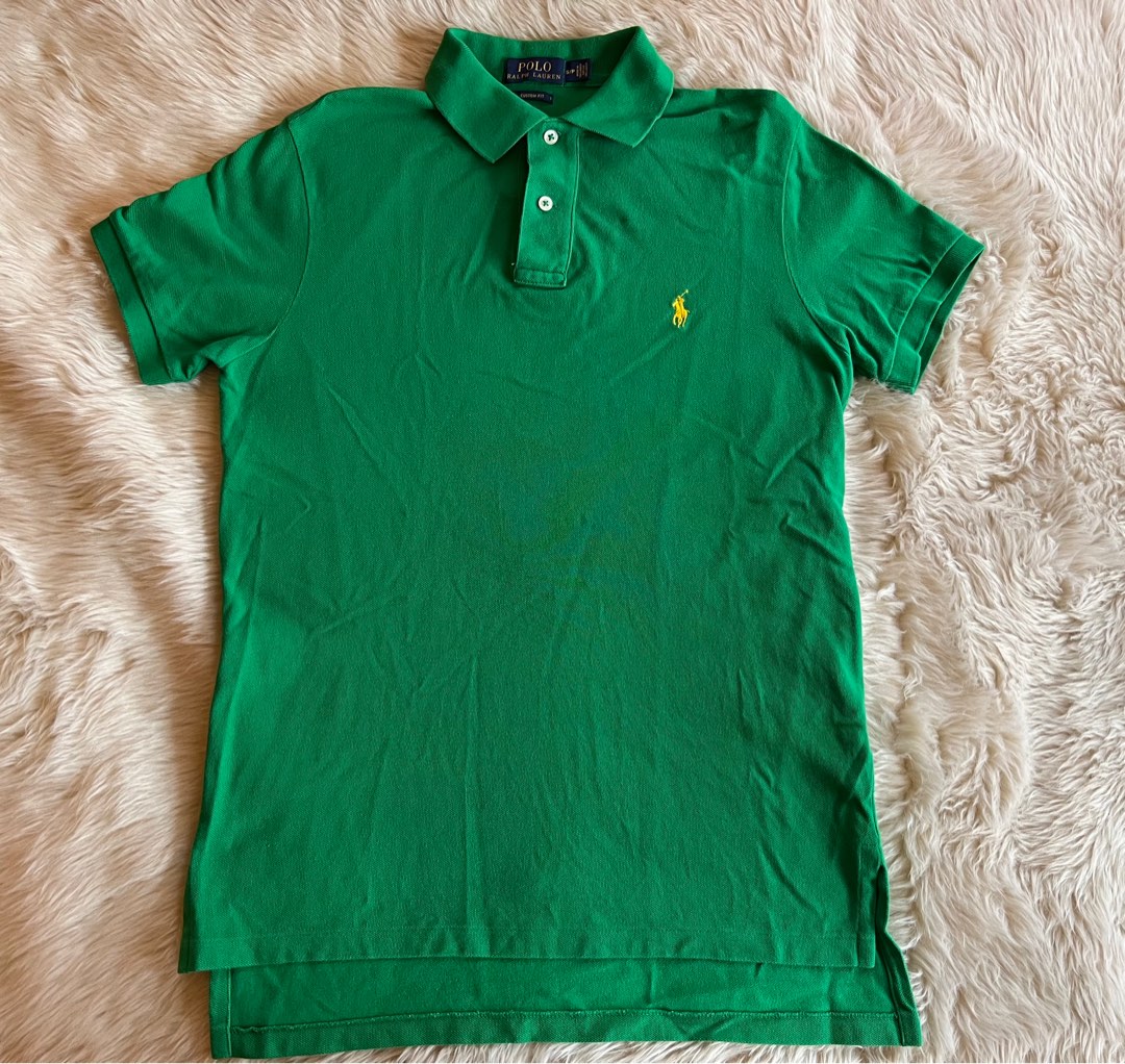 RALPH LAUREN Green Polo Shirt, Men's Fashion, Tops & Sets, Tshirts & Polo Shirts on Carousell