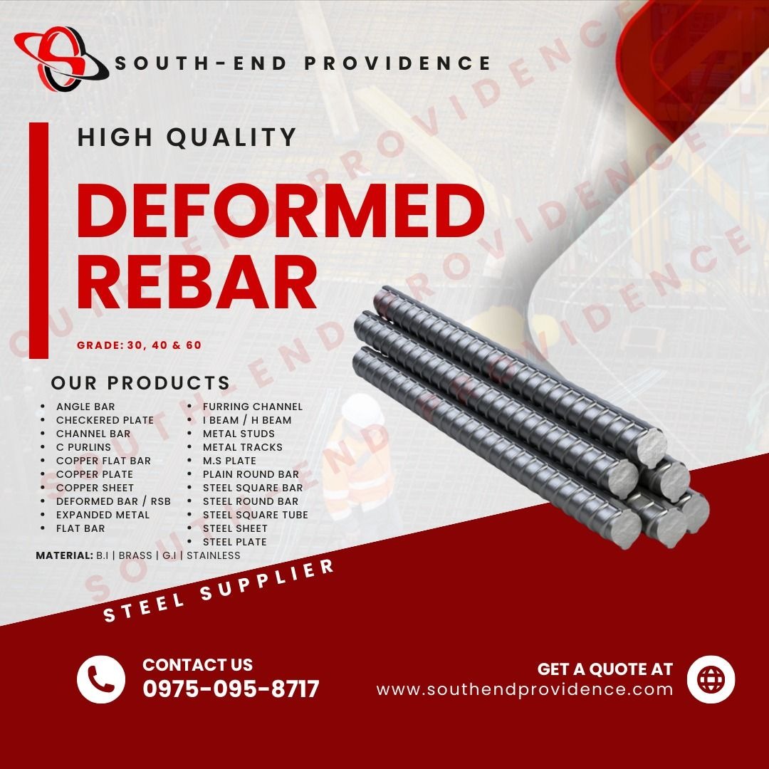 Reinforced Deformed Steel Bar | Rebar | Steel Round Bar | Grade 40 ...