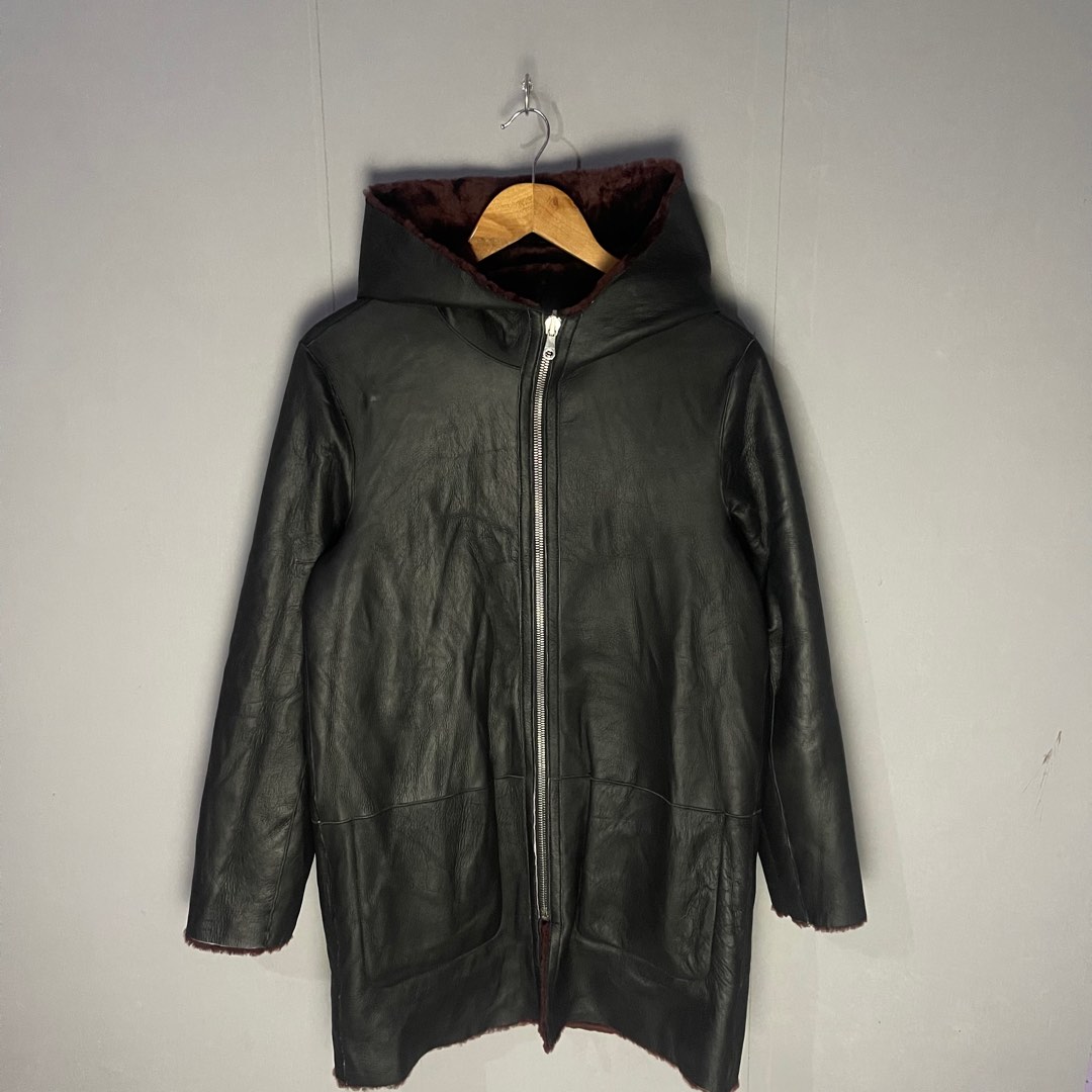 SANDRO SHEARLING COAT REVERSIBLE, Women's Fashion, Activewear on Carousell