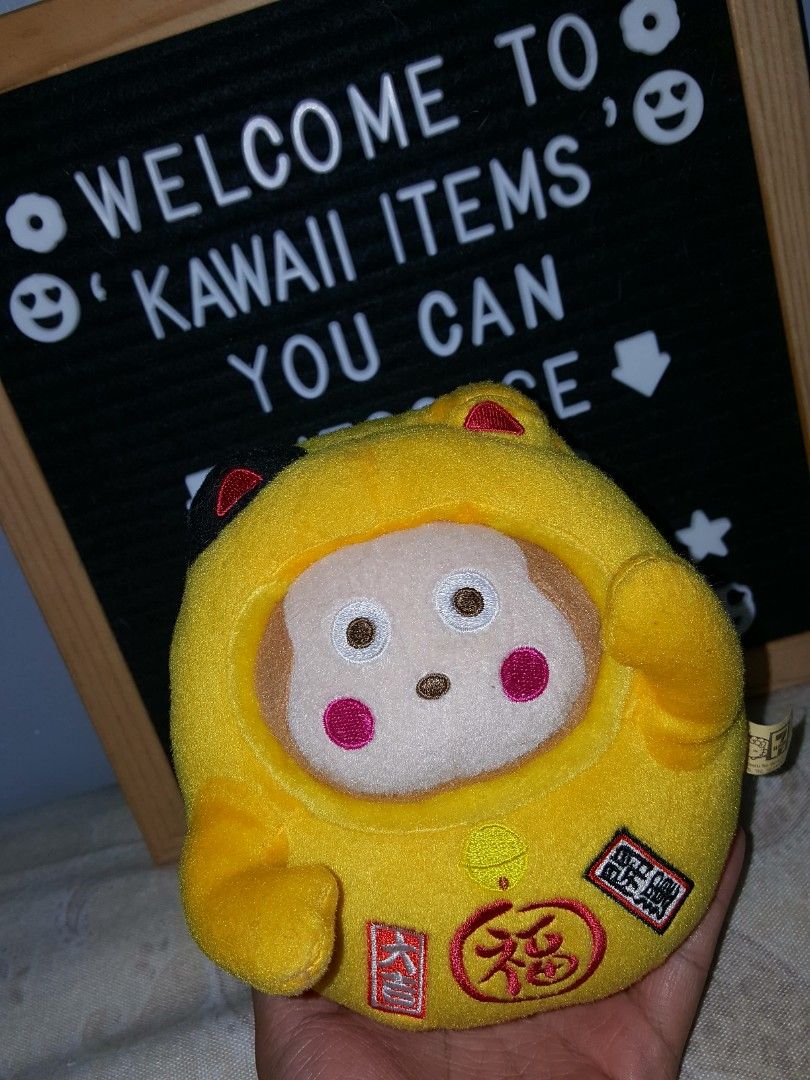Sanrio Monkichi Lucky Cat Plush, Hobbies & Toys, Toys & Games on Carousell