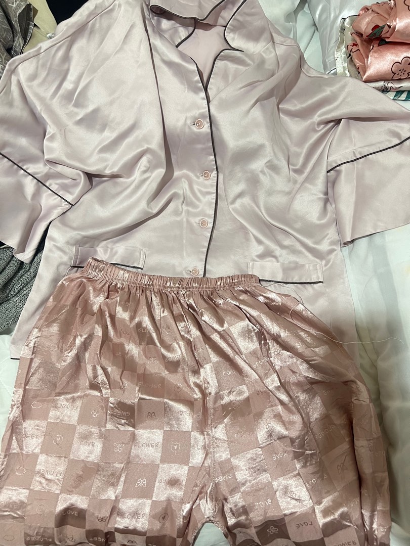 Silk terno pantulog, Women's Fashion, Undergarments & Loungewear on ...