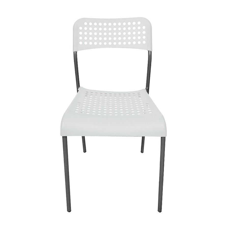 Sumo SC-2P Plastic Stacking Chair 1.5mm thick powder coated frame with ...