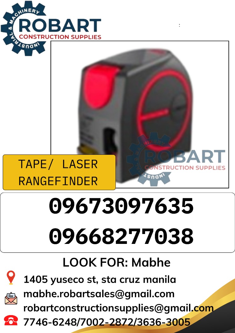 TAPE/ LASER RANGEFINDER, Commercial & Industrial, Construction Tools ...