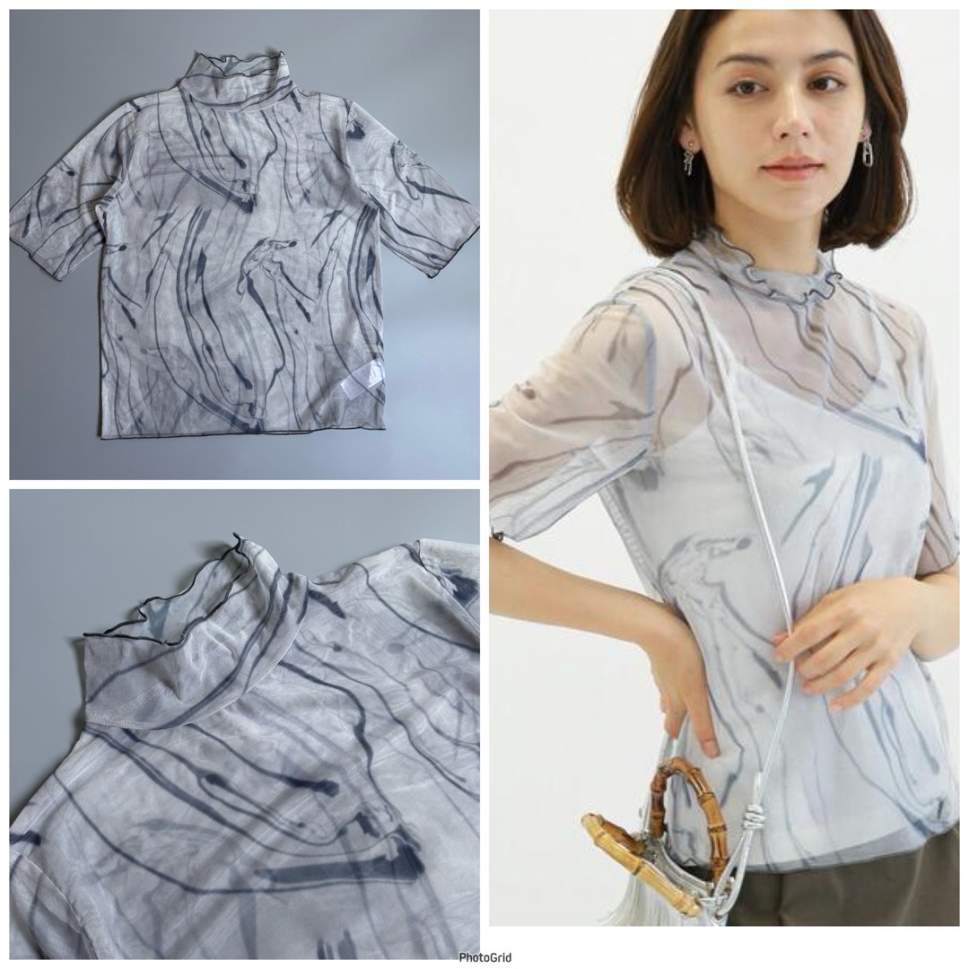 Te chichi japan brand short sleeve pullover made in tulle, Women's ...