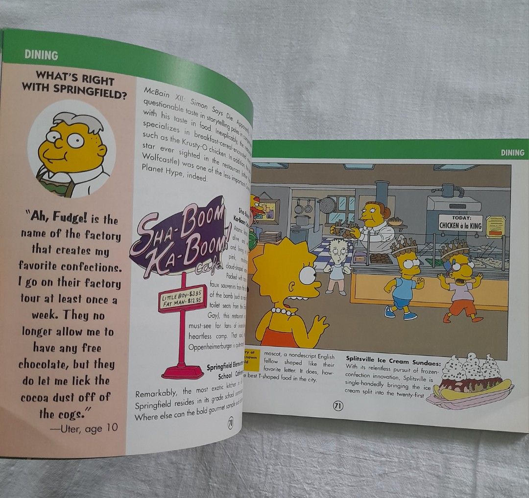 The SIMPSONS Guide to SPRINGFIELD (MATT GROENING), Hobbies & Toys ...