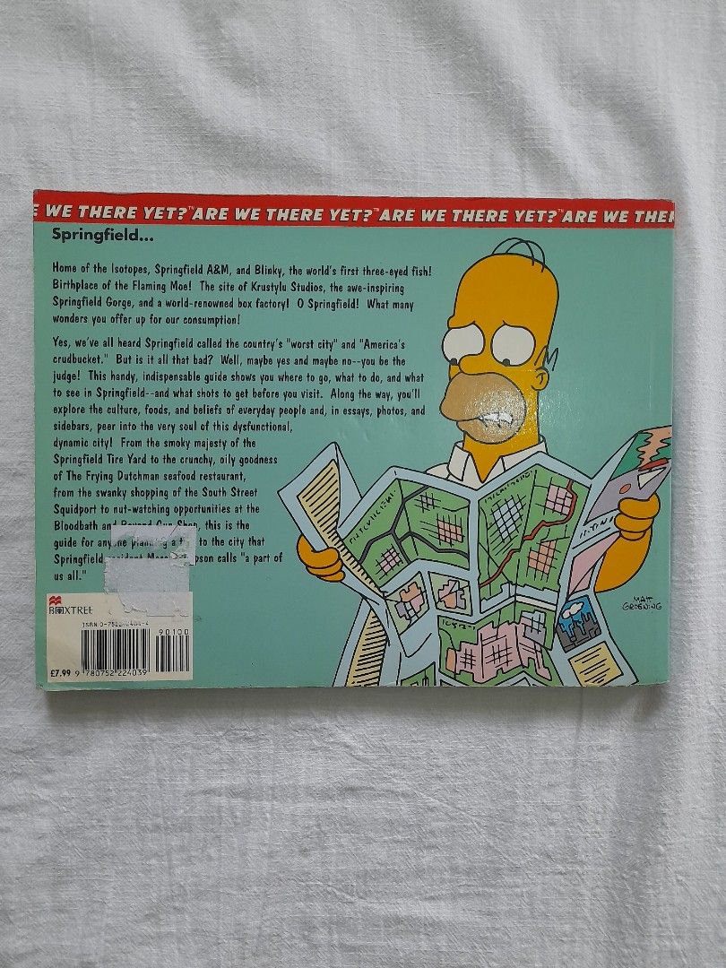 The SIMPSONS Guide to SPRINGFIELD (MATT GROENING), Hobbies & Toys ...