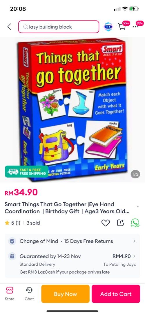 Things That Go Together matching cards, Hobbies & Toys, Books ...