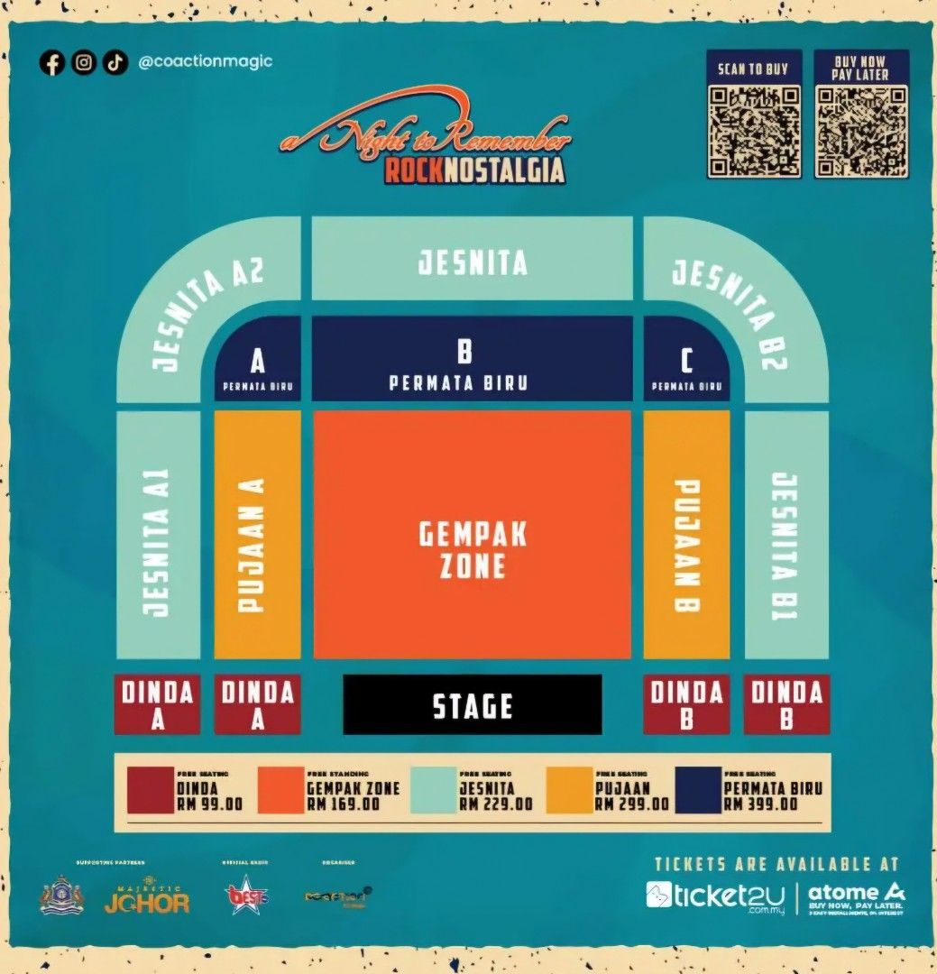 Tiket konsert rock nostalgia. A Night to Remember 2024: Ella, Masdo ...