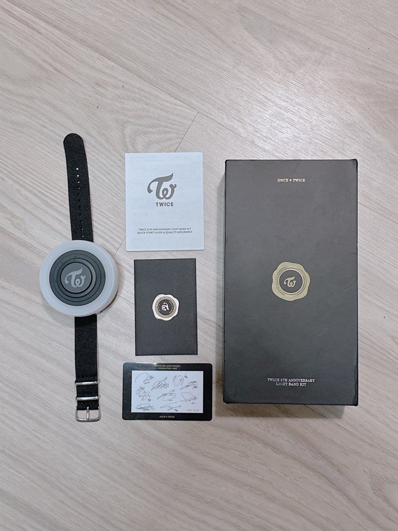 Twice 5th Anniversary Light Band Kit Once Card Merch Collectible Idol ...