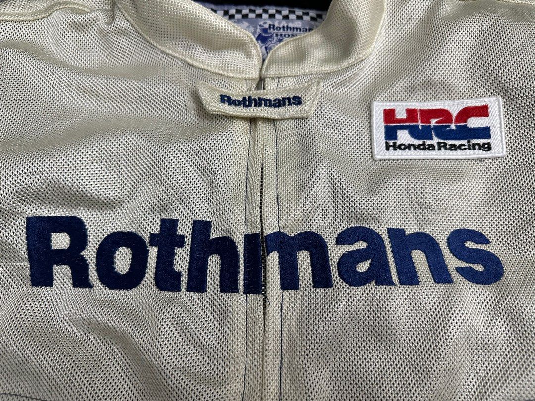 Vintage rothmans honda racing mesh riding jacket yamaha dainese ...