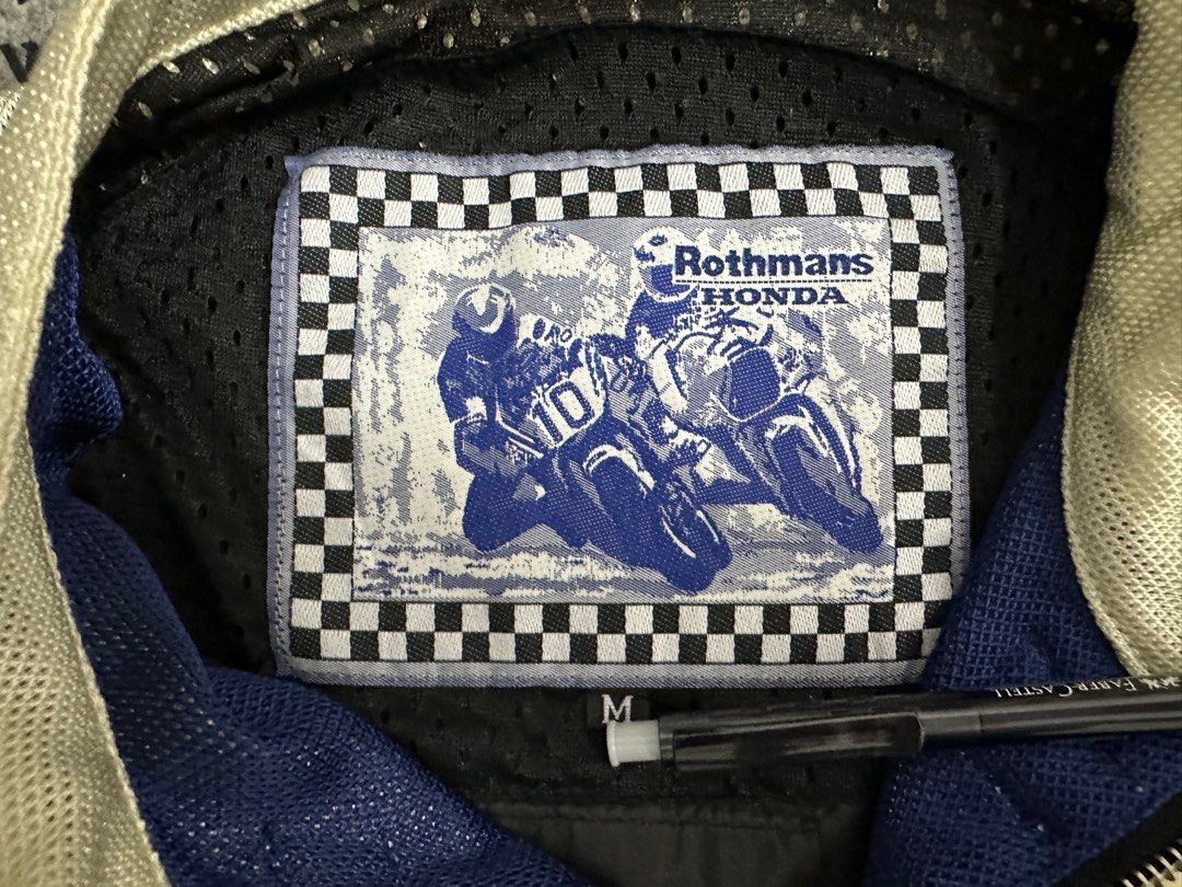 Vintage rothmans honda racing mesh riding jacket yamaha dainese ...