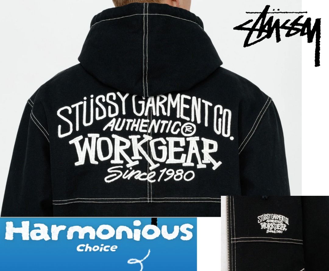 WORK JACKET CONTRAST STITCH (STUSSY) (日本直送), 男裝, 外套 WORK JACKET CONTRAST STITCH (STUSSY) (日本直送), 男裝, 外套