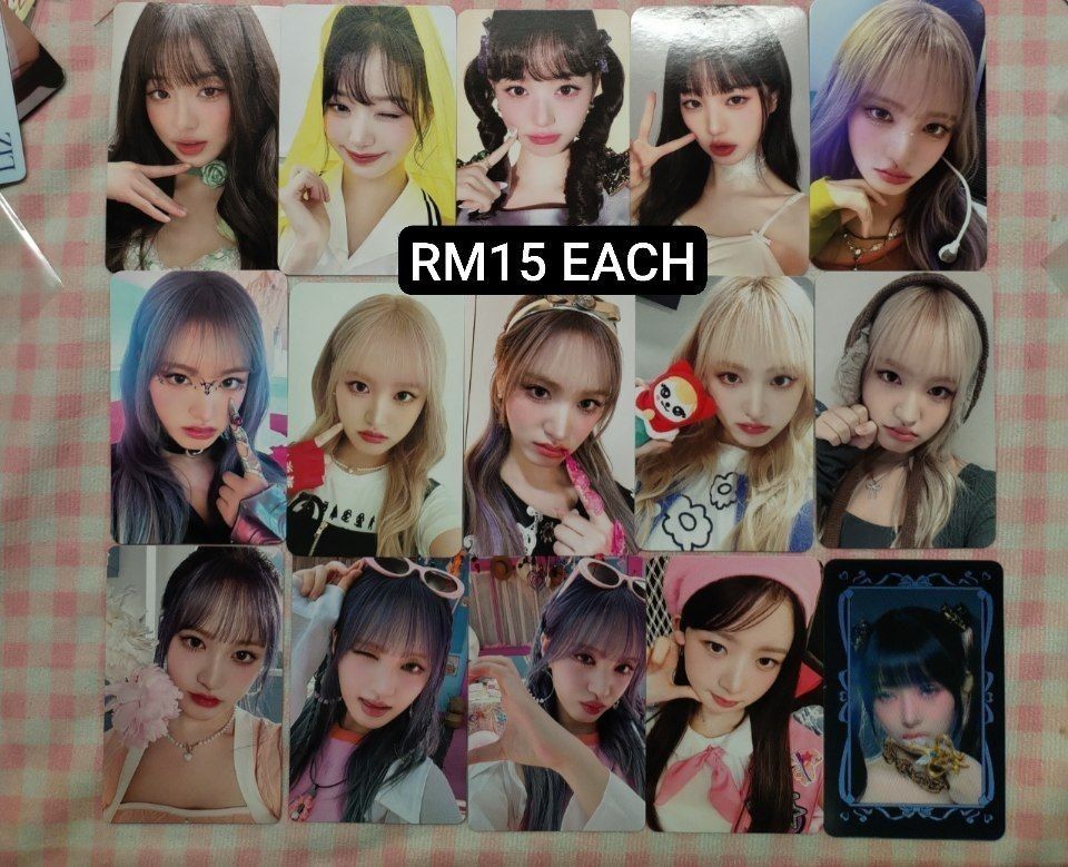 WTS IVE OFFICIAL PHOTOCARD WONYOUNG LIZ GAEUL LEESEO YUJIN REI DIVE ...