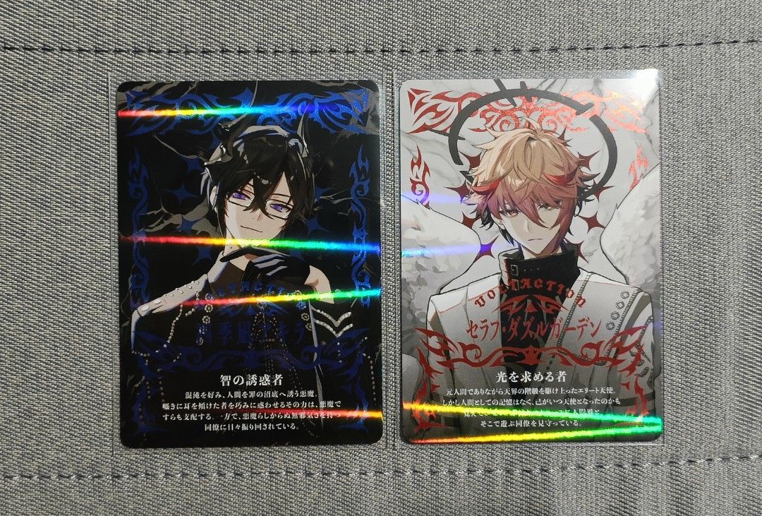 [WTT] Nijisanji Voltaction Angel x Devil Illustration Akira Seraph Rare Photocard, Hobbies ...