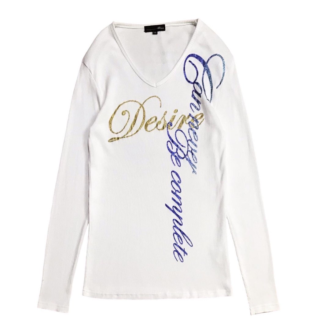 Y2K JAPANESE BRAND BLESS POEM LONG SLEEVE, Fesyen Pria, Pakaian , Atasan di Carousell