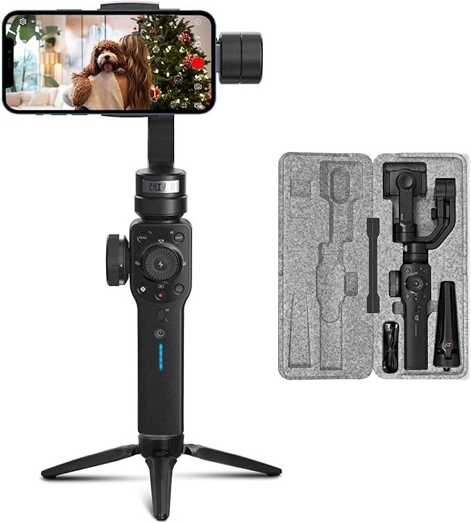 Zhiyun Smooth 4 [Official] 3-Axis Handheld Smartphone Gimbal, Professional Phone Stabilizer for ...