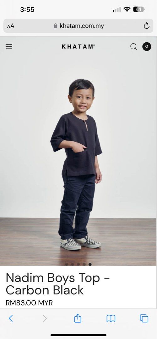 (2-3yo) KHATAM NADIM BOY TOP, Babies & Kids, Babies & Kids Fashion on ...