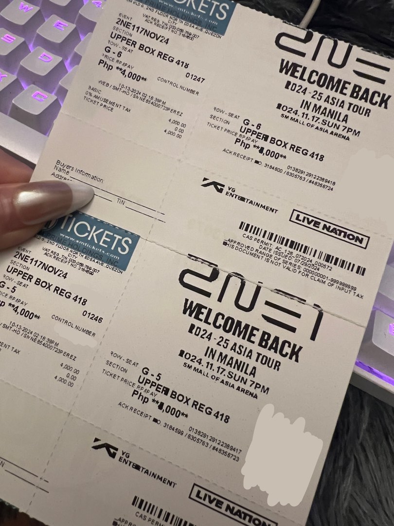 2ne1 welcome back tour, Tickets & Vouchers, Event Tickets on Carousell