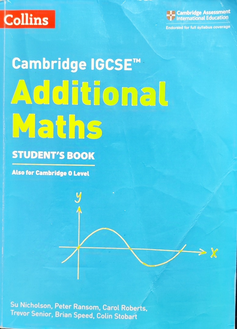 Additional Maths Cambridge IGCSE, Hobbies & Toys, Books & Magazines ...