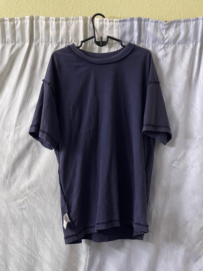 Akio Hasegawa AH.H Beams Japan Navy Blue Oversize Two Way Tshirt, Men's ...