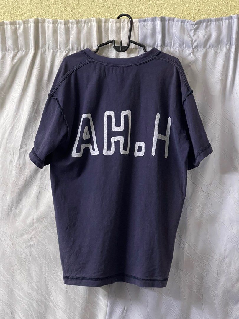 Akio Hasegawa AH.H Beams Japan Navy Blue Oversize Two Way Tshirt, Men's ...