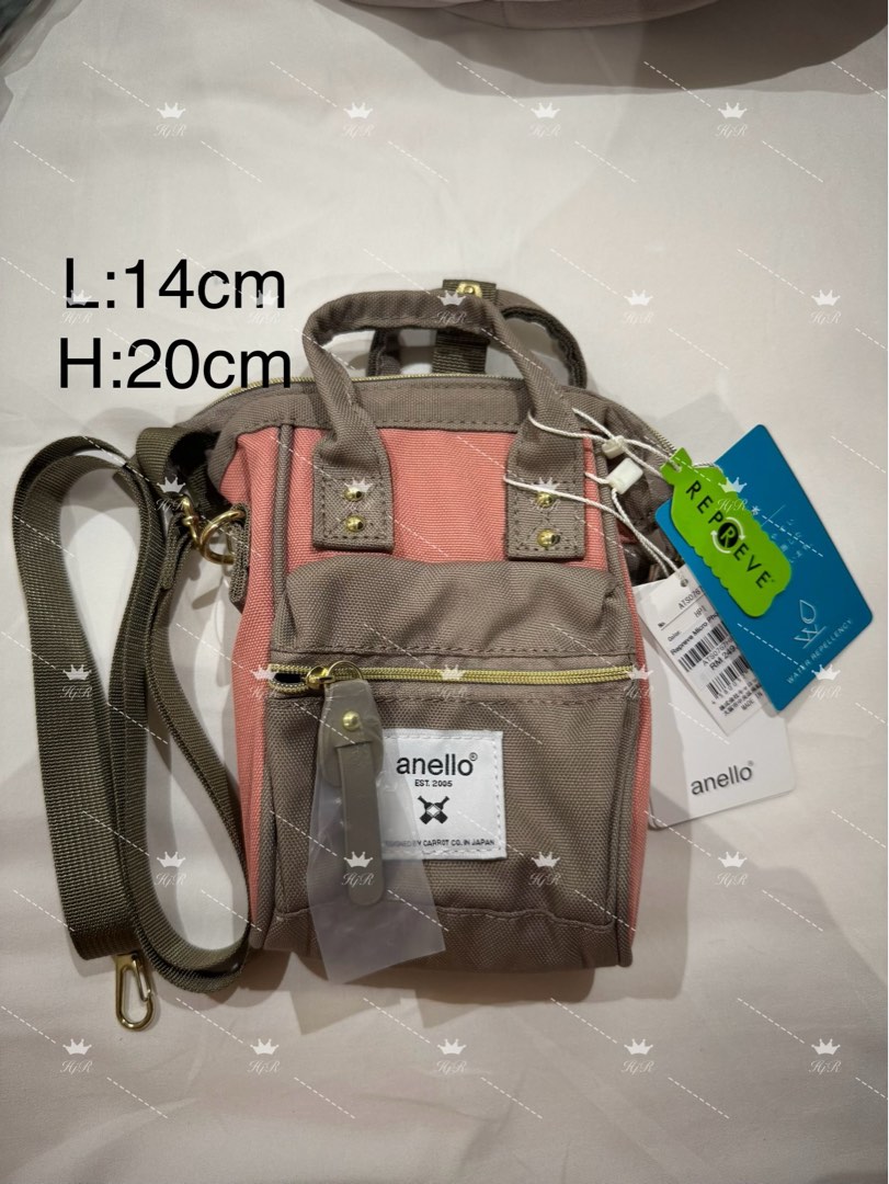 (New) Authentic Anello CrossBottle Mini Pouch Sling Bag (Mix Pink ...