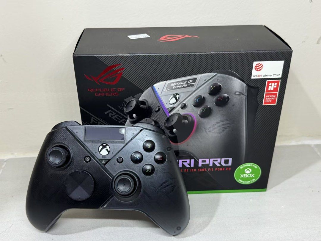 Asus Rog Raikiri Pro wireless controller, Video Gaming, Gaming ...
