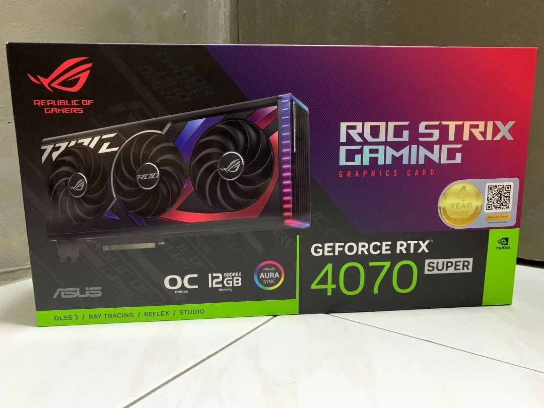 ASUS ROG Strix GeForce RTX 4070 SUPER 12GB GDDR6X OC Edition [ROG-STRIX ...