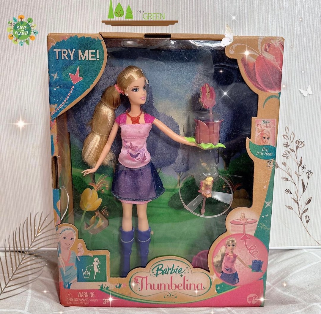 Barbie as thumbelina, Hobbies & Toys, Toys & Games on Carousell