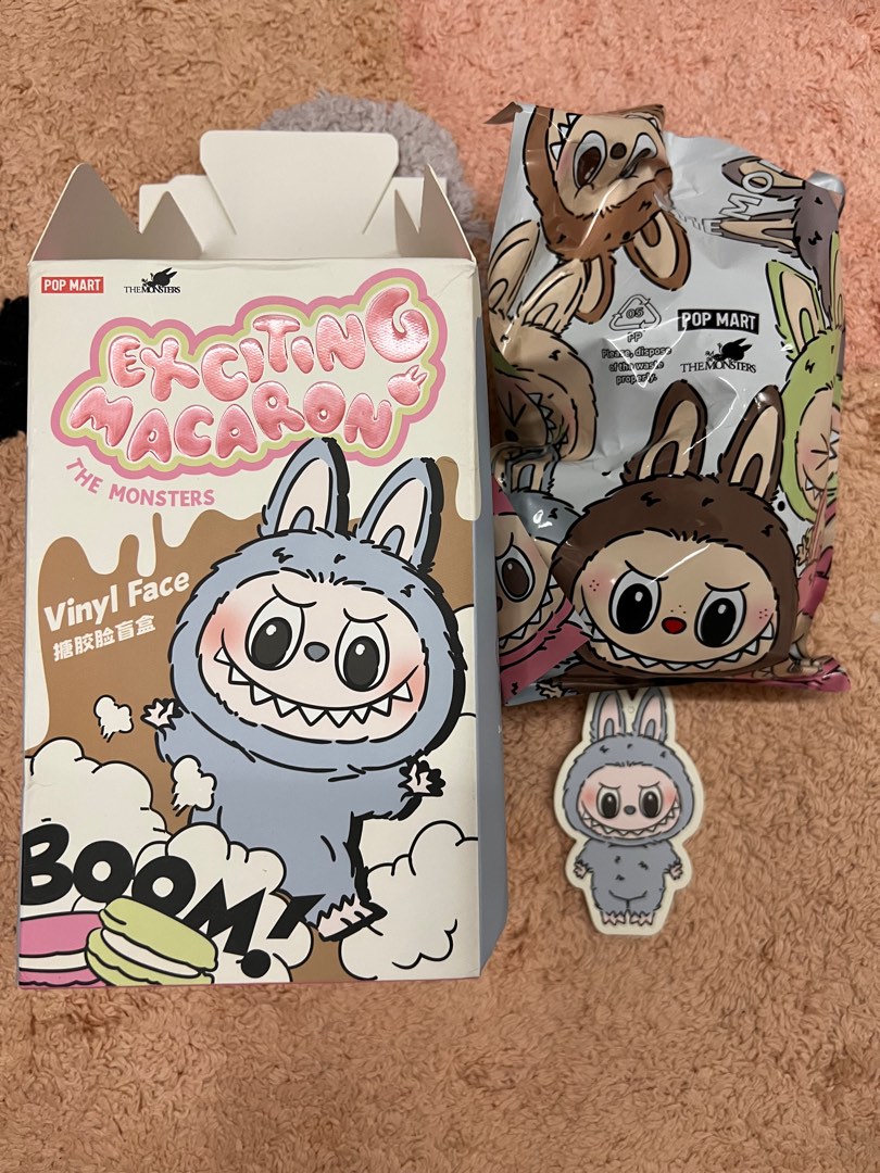 Blue Labubu macaroon, Hobbies & Toys, Toys & Games on Carousell