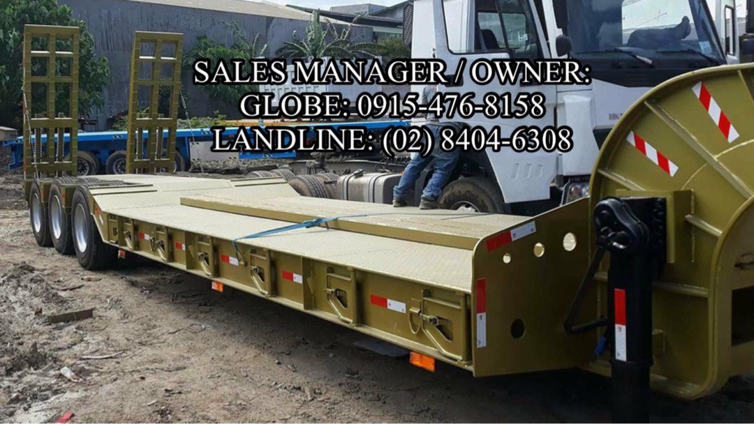 Brand new 60 tons Low bed trailer 12w 3-axle 26 feet 60 tons and more ...