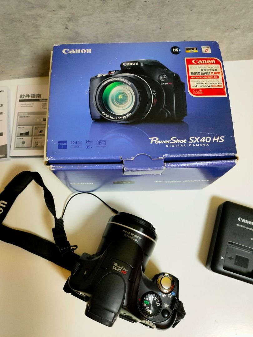 Canon PowerShot SX40HS superzoom 35x full HD sx40 HS zoom lens camera ...