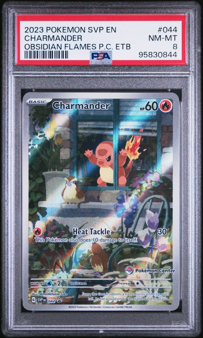 Charmander Pokemon Centre Obsidian Flames Promo Stamp PSA, Hobbies ...