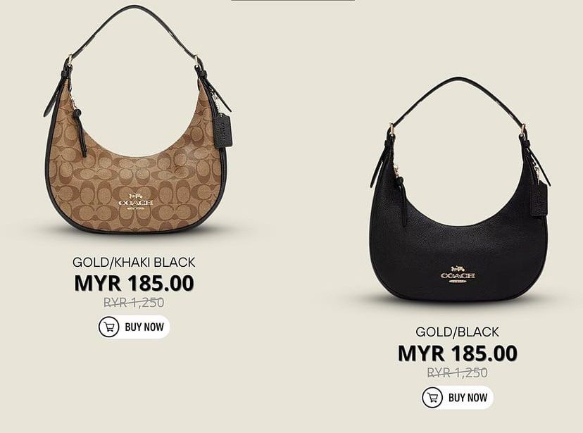 Coach Bailey Hobo in signature canvas handbag, Luxury, Accessories on ...