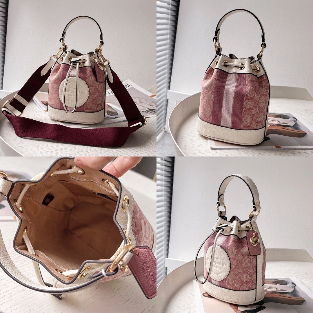 Coach Mini dempsey bucket bag, Luxury, Bags & Wallets on Carousell