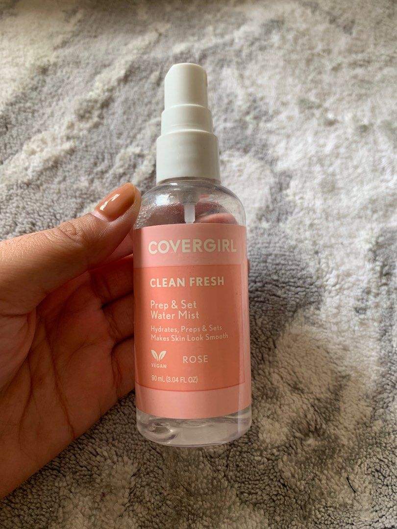 Covergirl Clean Fresh Prep & Set Water Mist ~ Rose ~ 3.04 Fl Oz / 70% ...