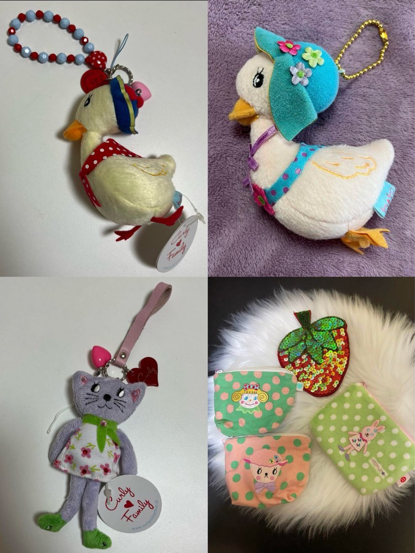 Curly collection limited bag charm and packet, Women's Fashion, Jewelry ...