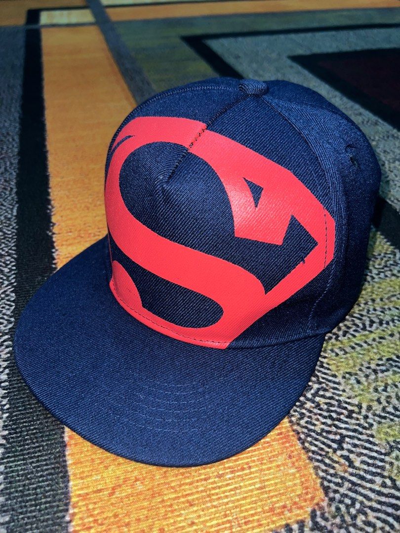 DC Superman Flat Brim Cap, Men's Fashion, Watches & Accessories, Cap ...